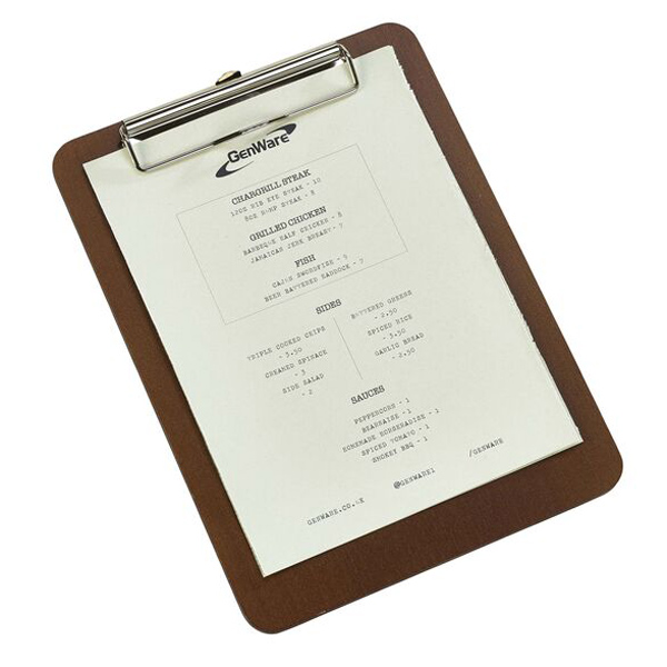 Wooden Menu Clipboard A5