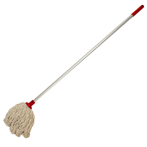 Colour Coded Red Mop Head and Handle