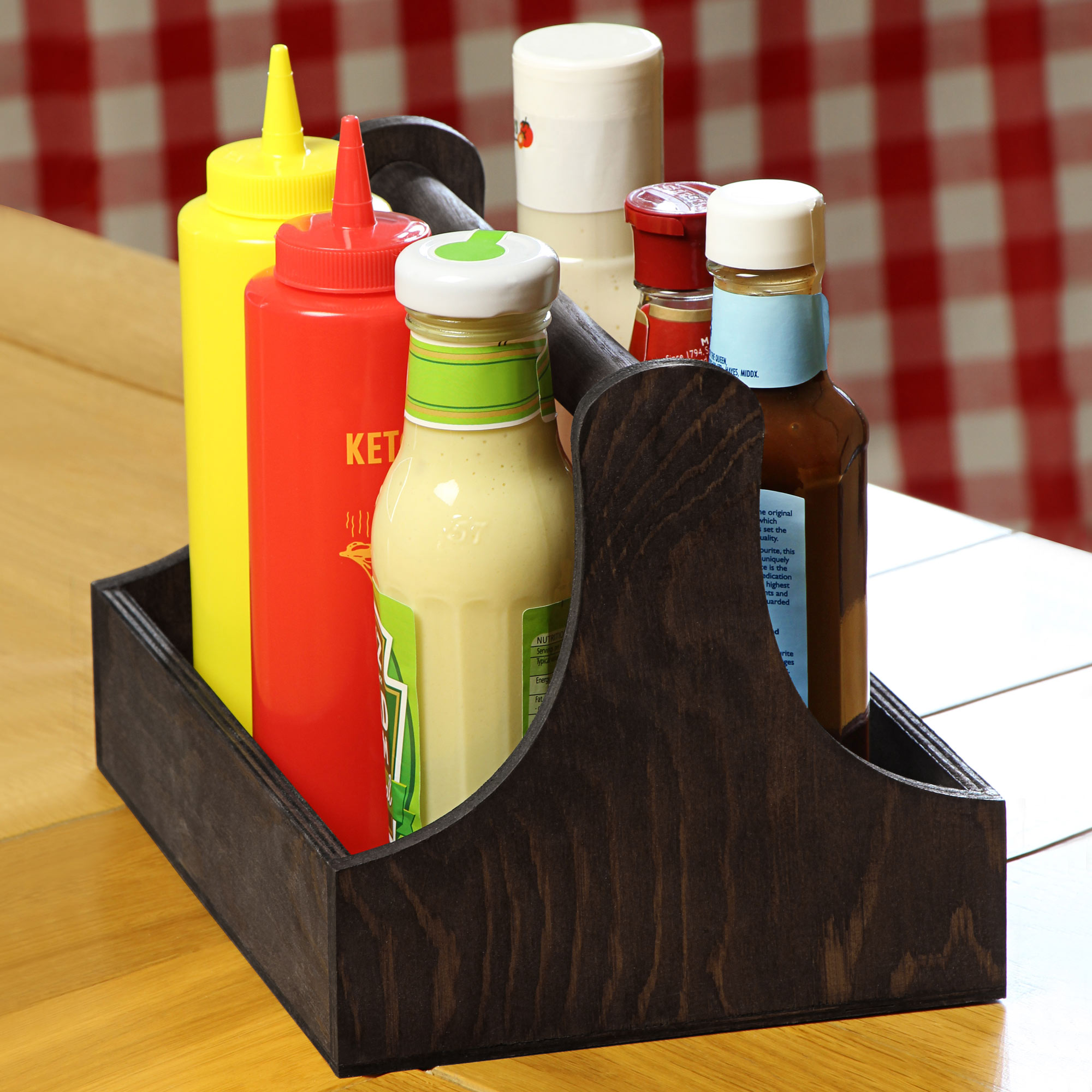 Pine Condiment Caddy 25 x 18 x 18cm