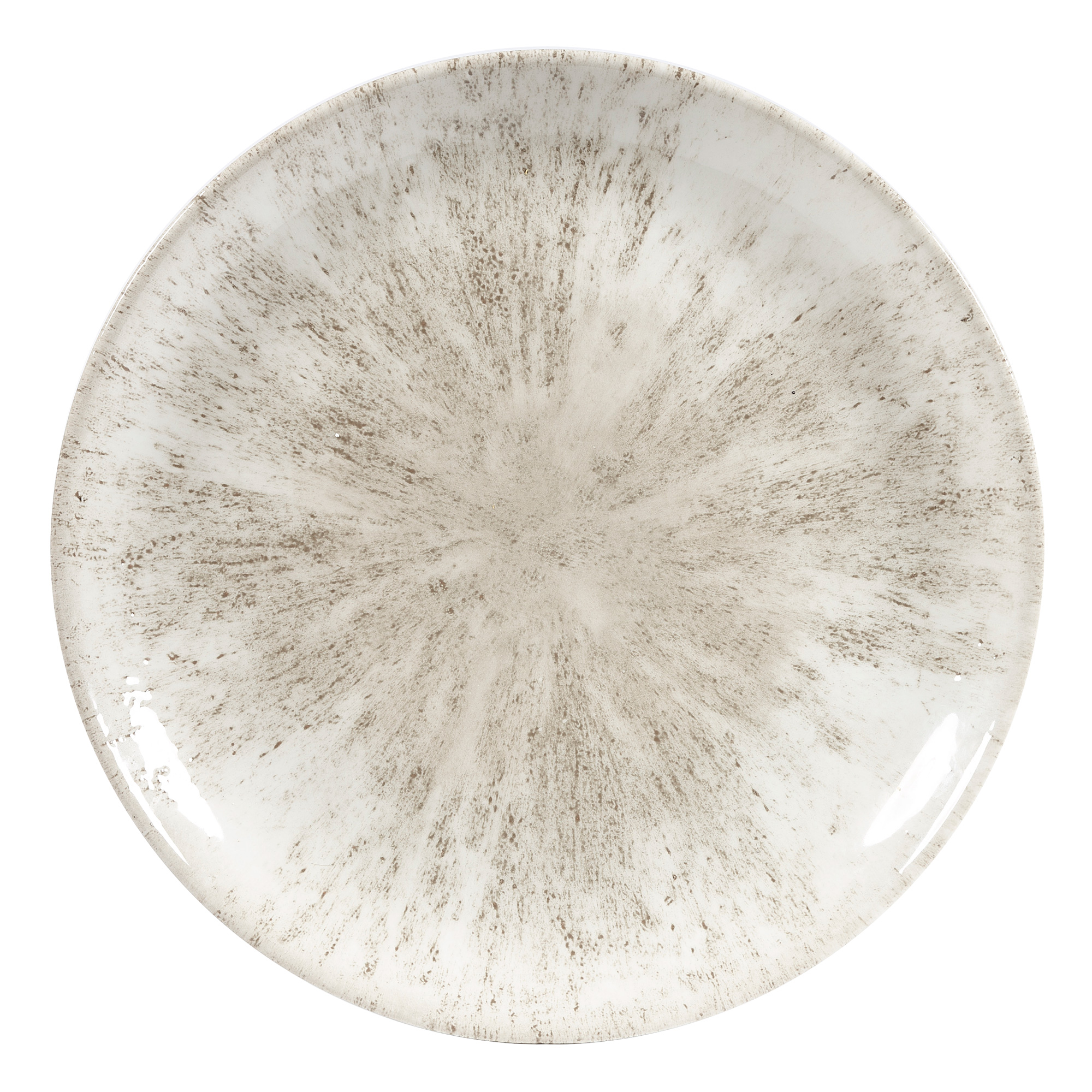 Studio Prints Stone Coupe Plate Agate Grey 11.25inch / 28.8cm