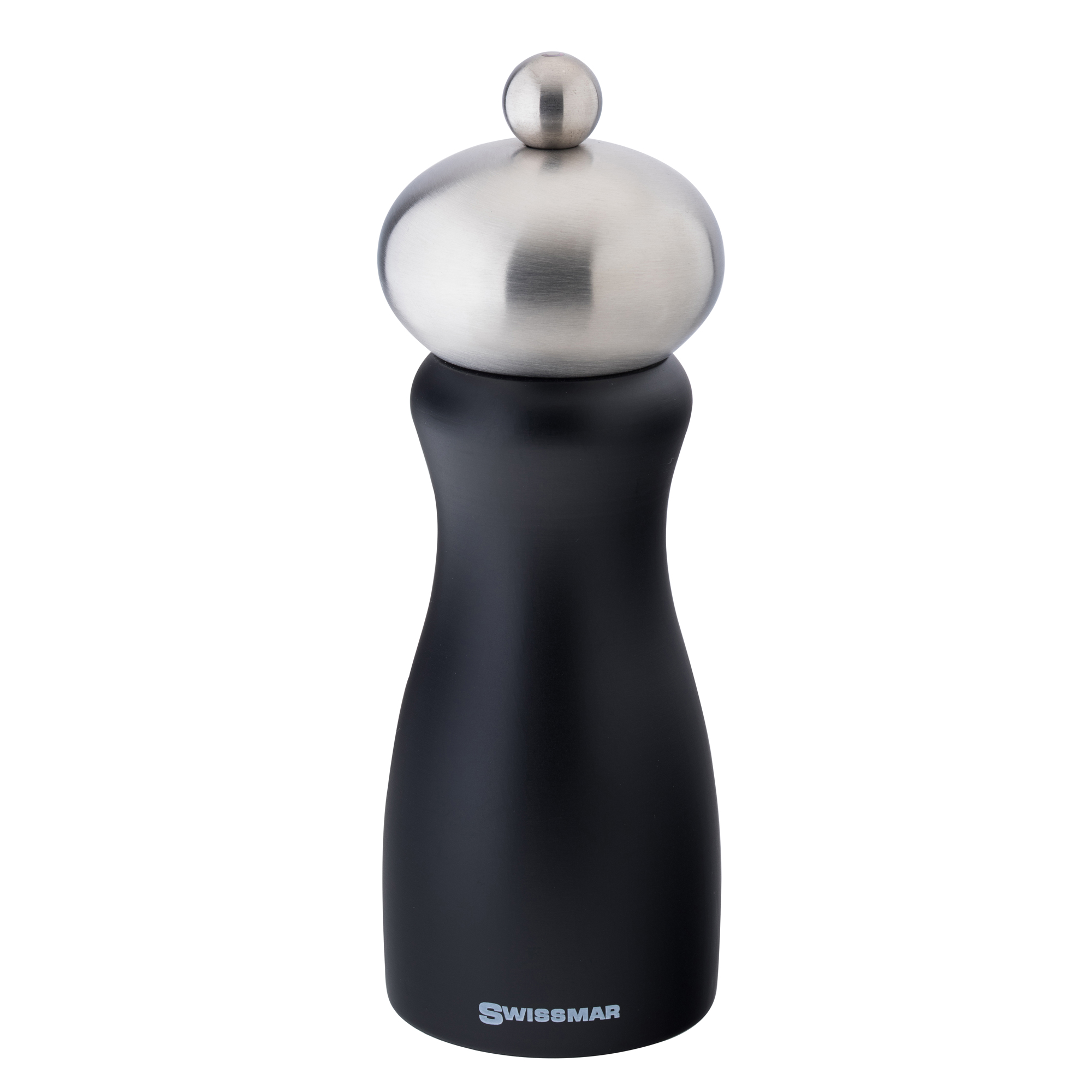 Belle Black Matte Pepper Mill 15cm