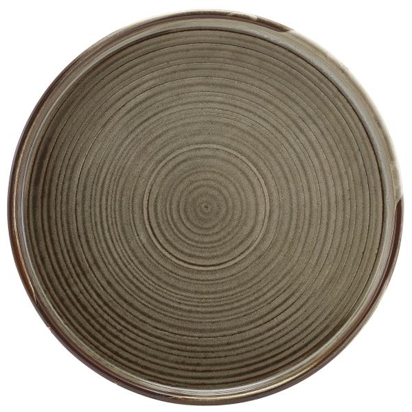 Terra Porcelain Grey Low Presentation Plate 9.75inch / 25cm