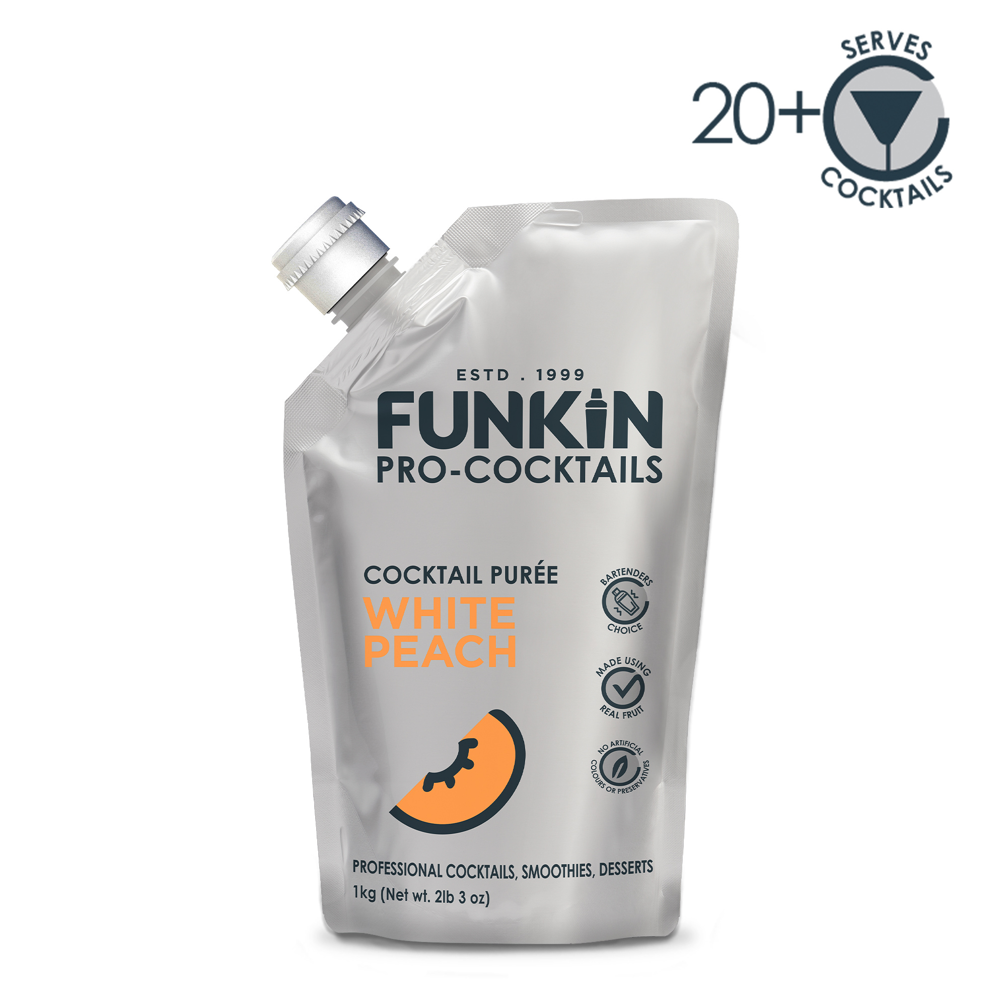 Funkin White Peach Puree 1kg