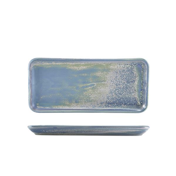Terra Porcelain Seafoam Narrow Rectangular Platter 10 x 4.9inch / 27 x ...