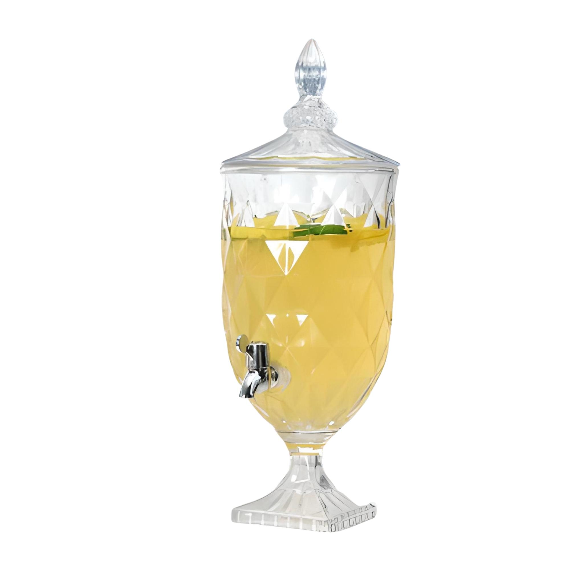 Diamond Pattern Crystal Glass Drink Dispenser 4.8ltr