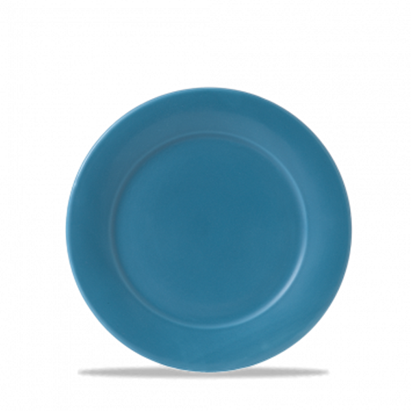 Blue Glaze Mid Rim Plate 8inch