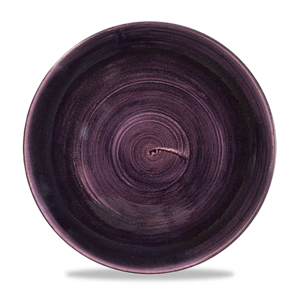 Stonecast Patina Deep Purple Coupe Plate 11.25inch / 28.8cm