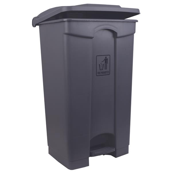 Robert Scott Grey Large Step-on Pedal Bin 87ltr