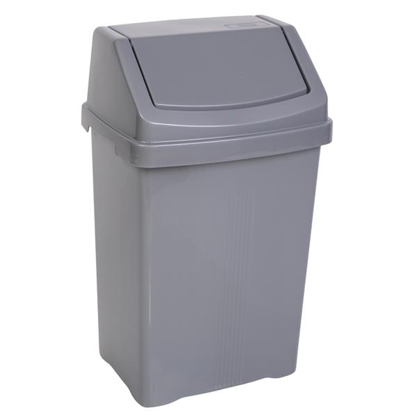 Grey Swing Top Bin 25ltr