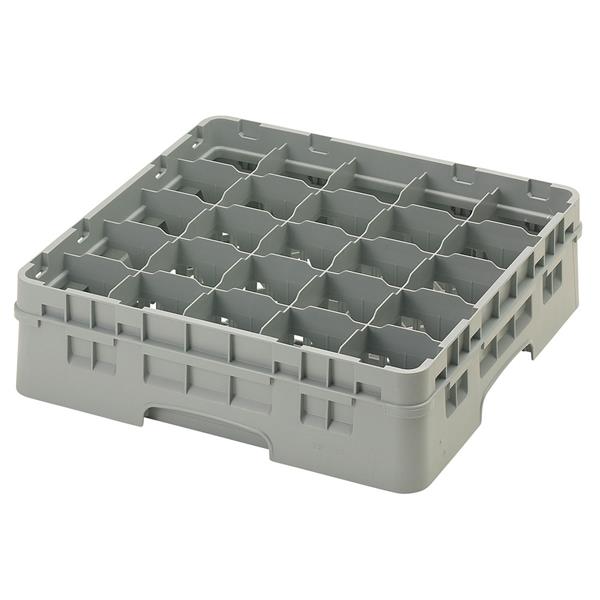 25 Compartment Glass Rack with 1 Extender H114mm - Grey