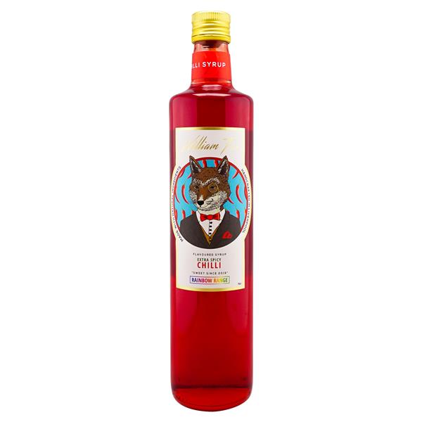 William Fox Premium Rainbow Range Extra Spicy Chilli Syrup 75cl