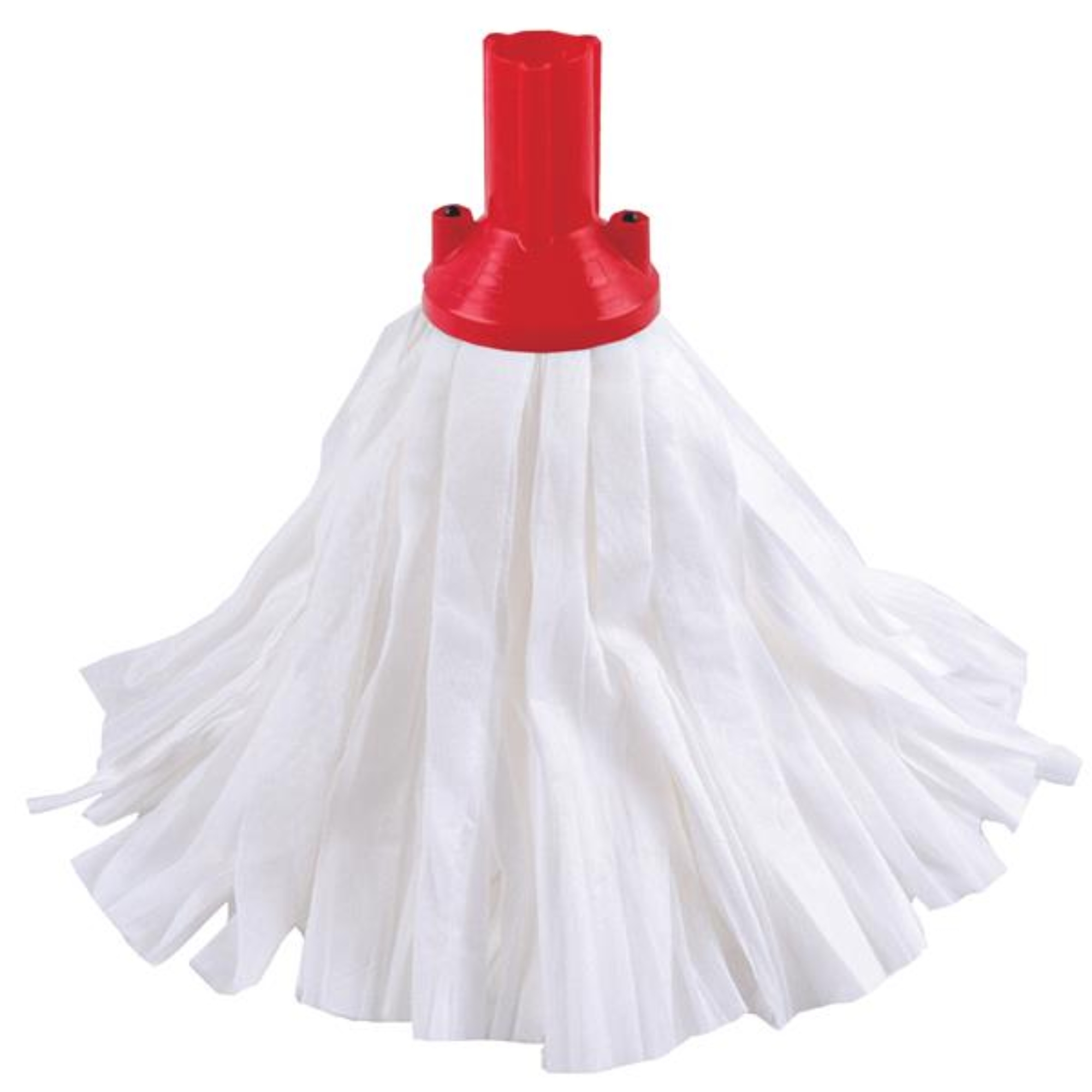 Red Colour Coded Exel Big White Socket Mop Head 5oz / 150g