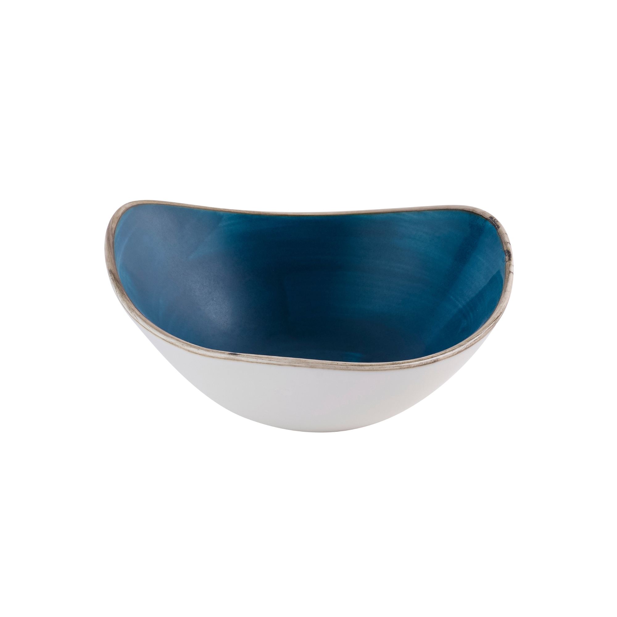 Churchill Stonecast Java Blue Lotus Bowl 6inch