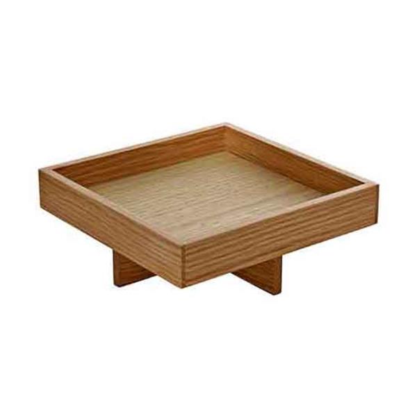 Ananti Menage Oak Square Box on 4cm Stand