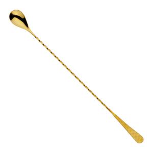 Barfly Diamond Lattice Japanese Style Bar Spoon Gold Plated 13.18inch ...