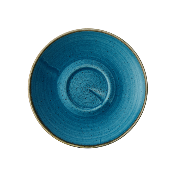 Churchill Stonecast Java Blue Cafe Cappuccino Saucer 6.25inch / 15.8cm