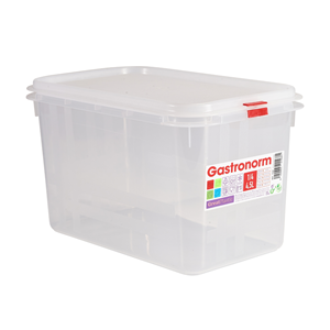 GenWare Clear Polypropylene Container GN1/4 150mm
