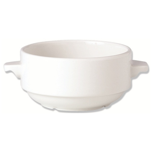 Simplicity White Lugged Stacking Soup Cup 10oz / 285ml