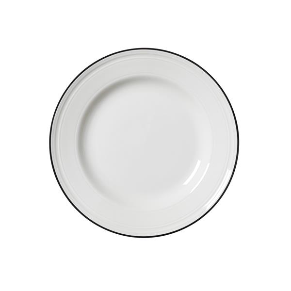 Bead Black Band Plate 8inch / 20.25cm