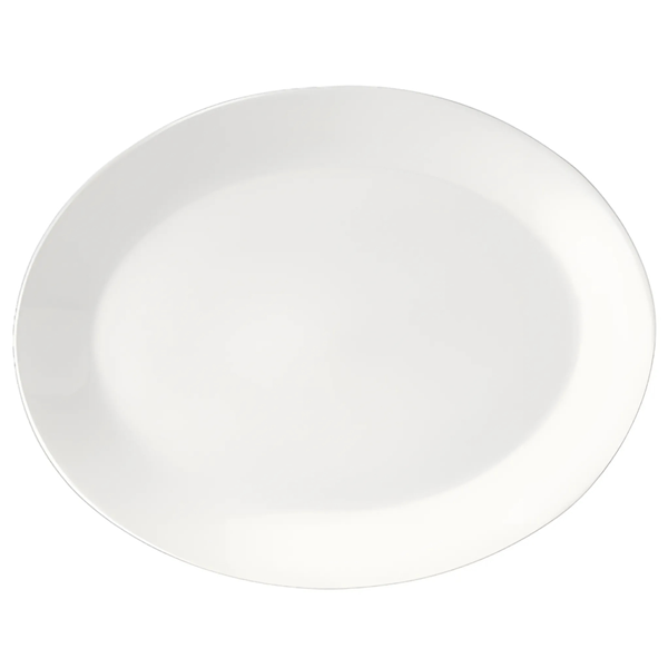 Monaco White Oval Coupe Plate 8inch / 20.25cm
