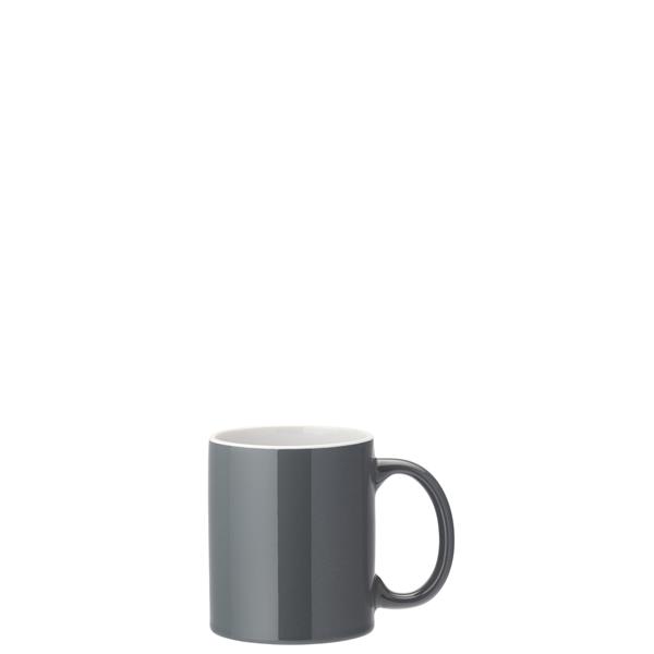 Pure White Straight-Sided Mug Grey 12oz / 340ml