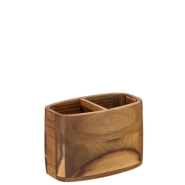 Acacia 2 Compartment Table Caddy