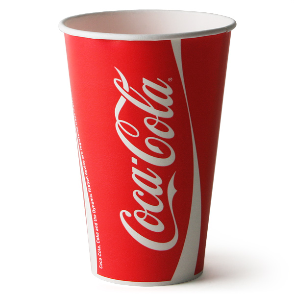 Coca Cola Paper Cups 12oz 340ml
