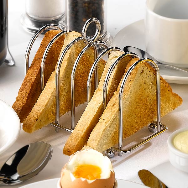 Chrome Horseshoe Toast Rack