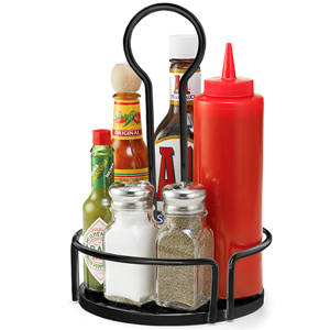 Versa Condiment Rack Black 18.5cm